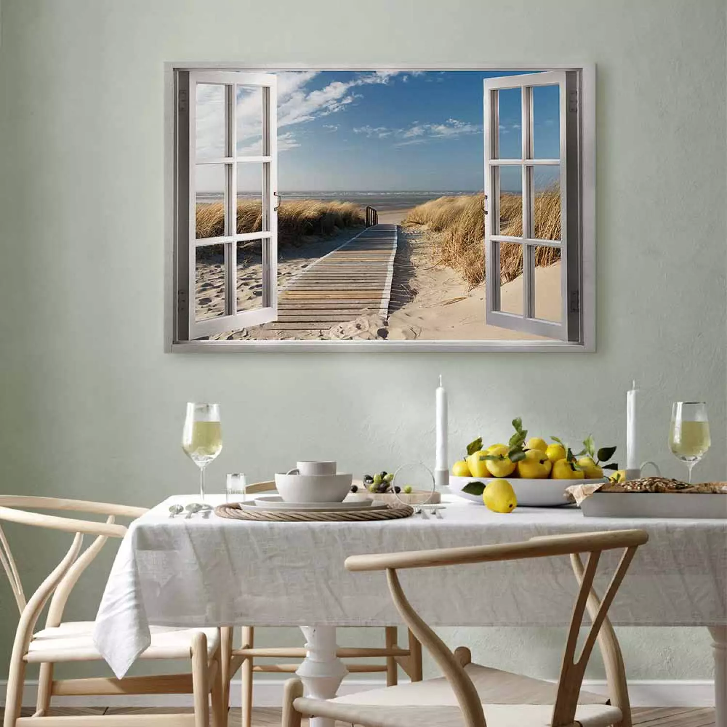 open window framed art