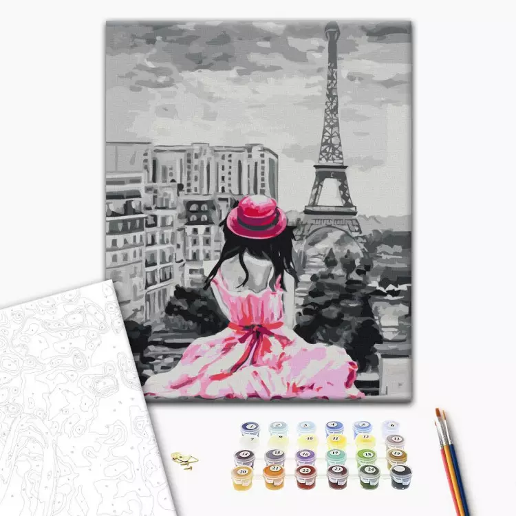 how to draw and paint the eiffel tower