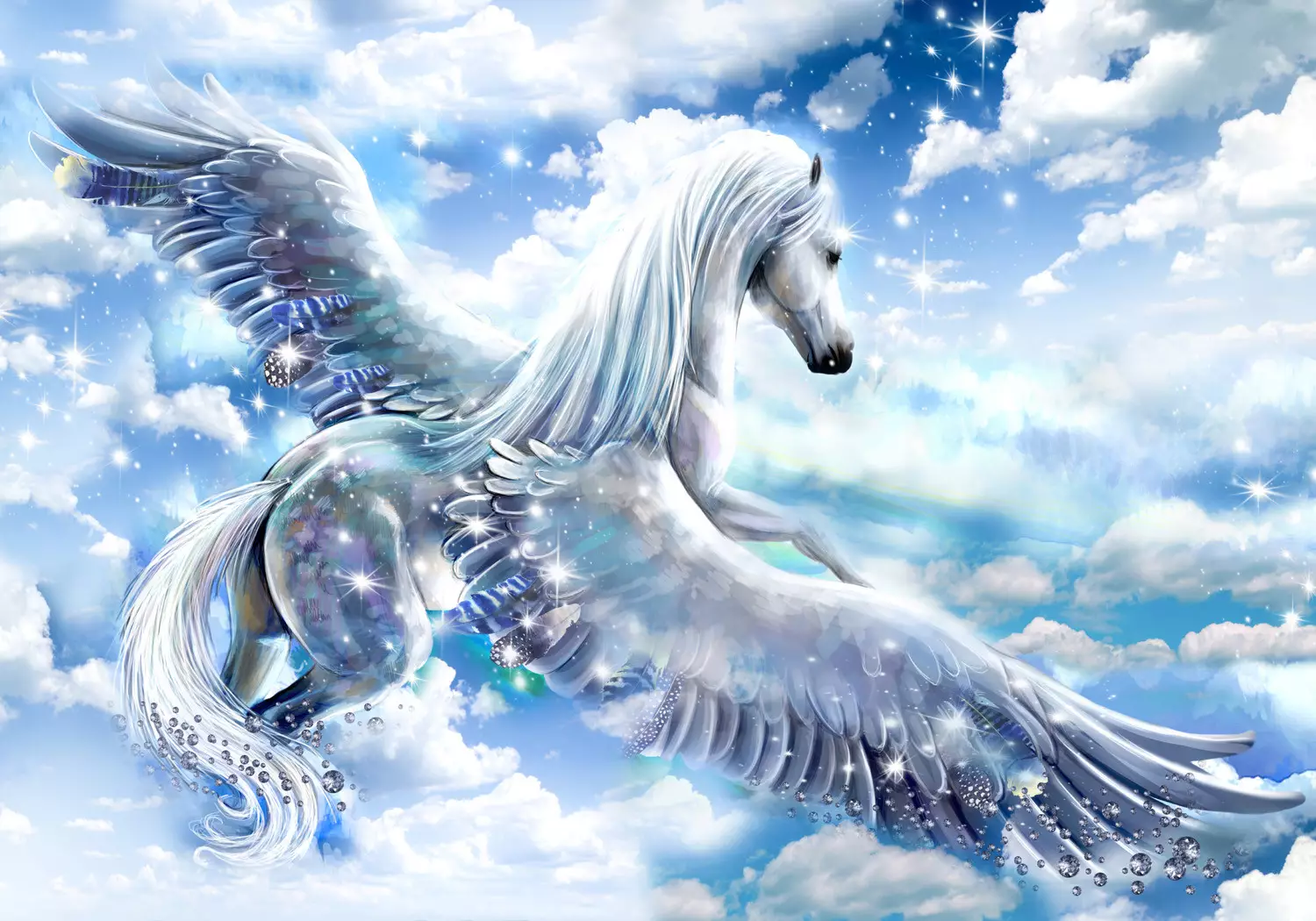 blue pegasus theme