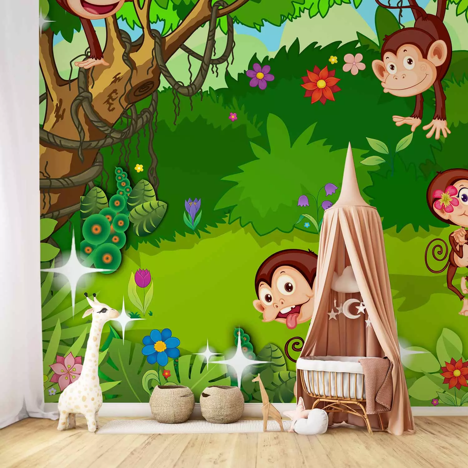 monkey jungle background