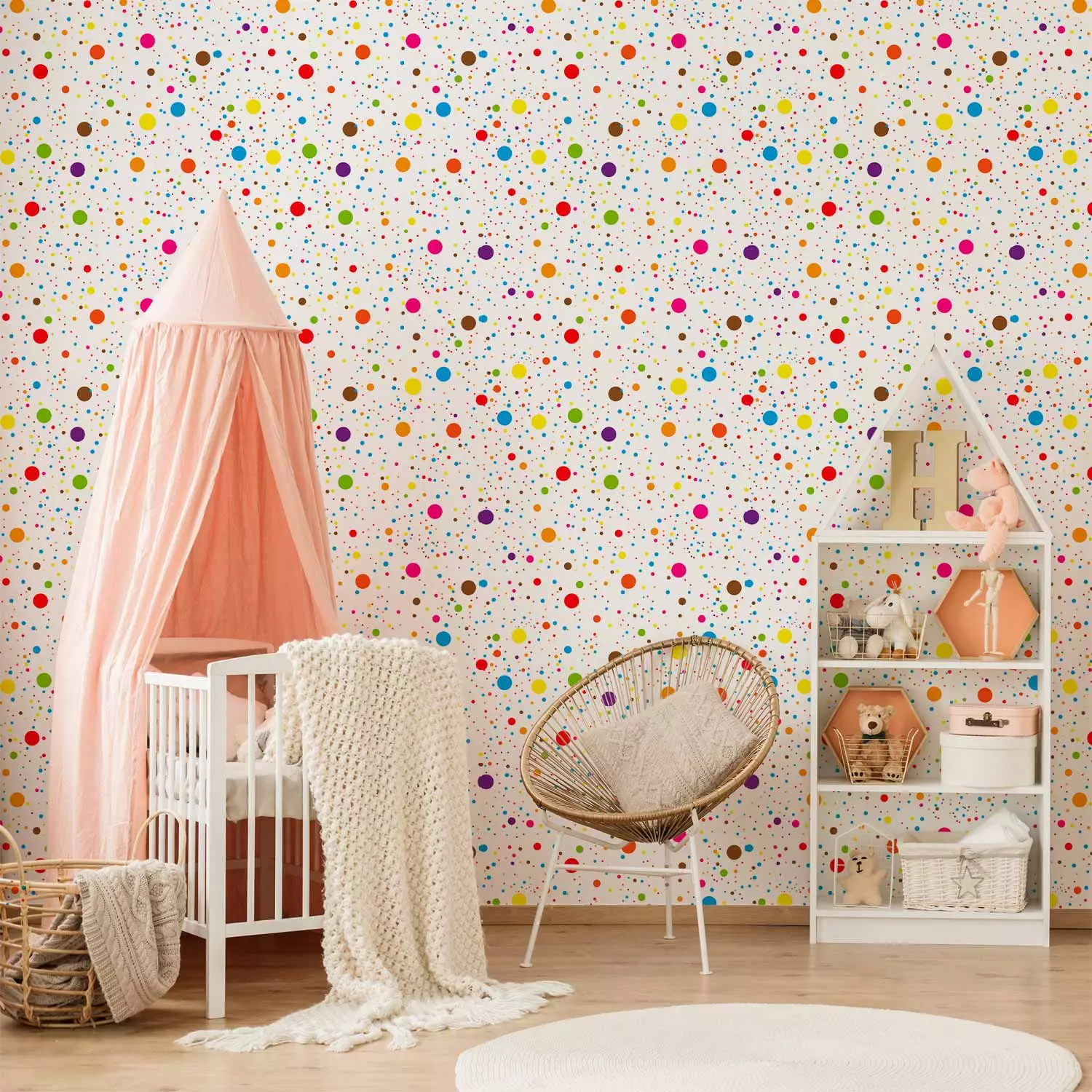 dotted wallpaper