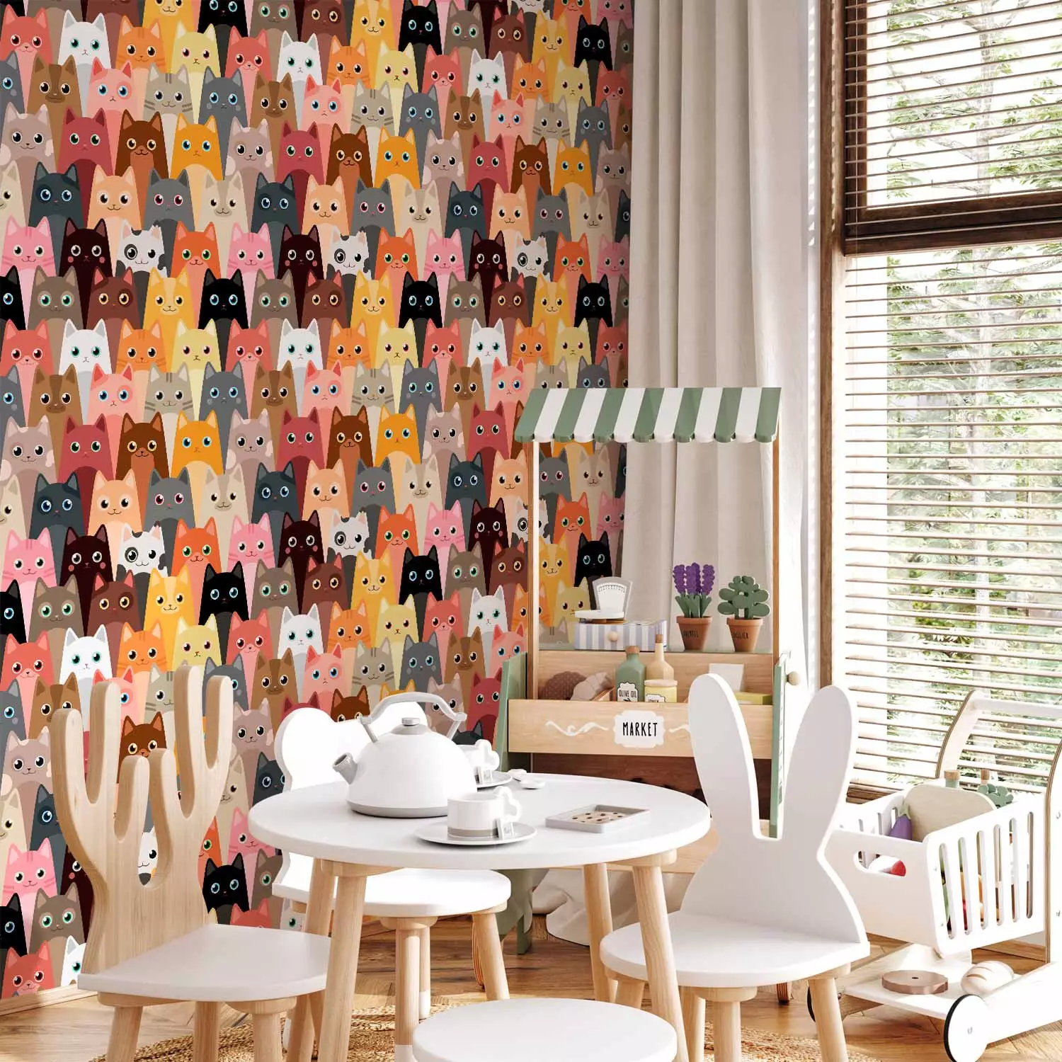 cats in frames wallpaper