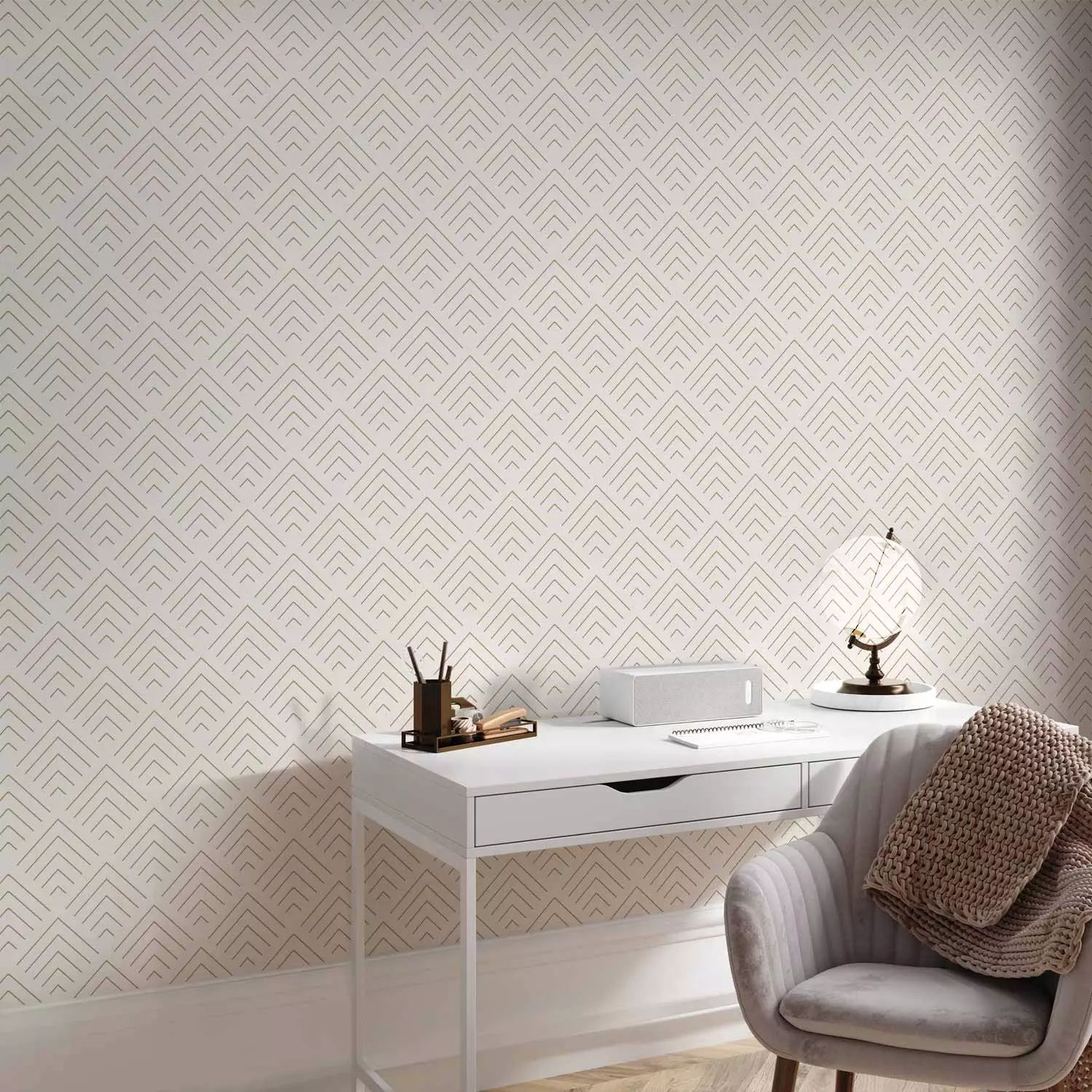 pattern wallpaper around corners
