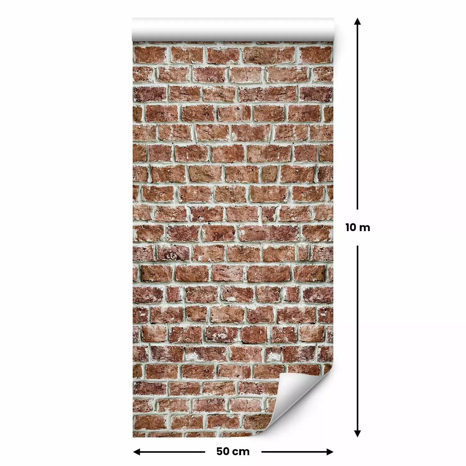 3d red brick wallpaper