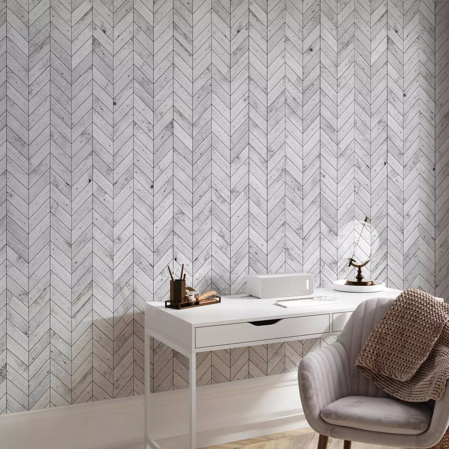 herringbone wallpaper