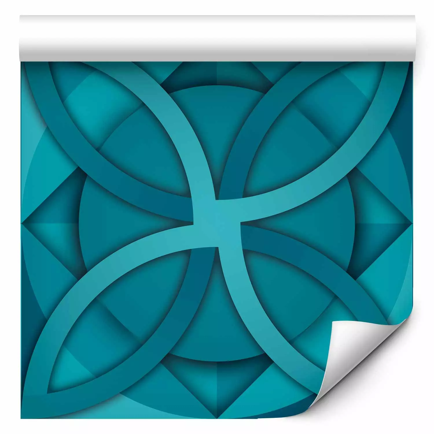 turquoise pattern wallpaper