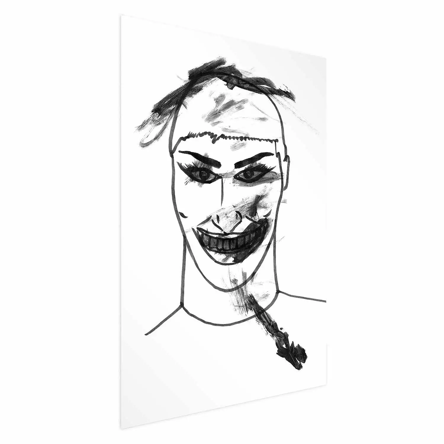 how to draw joker poster