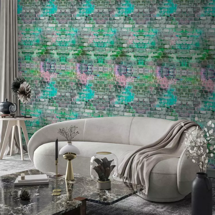 Beautiful Wallpaper Sapphire Bricks - bimago