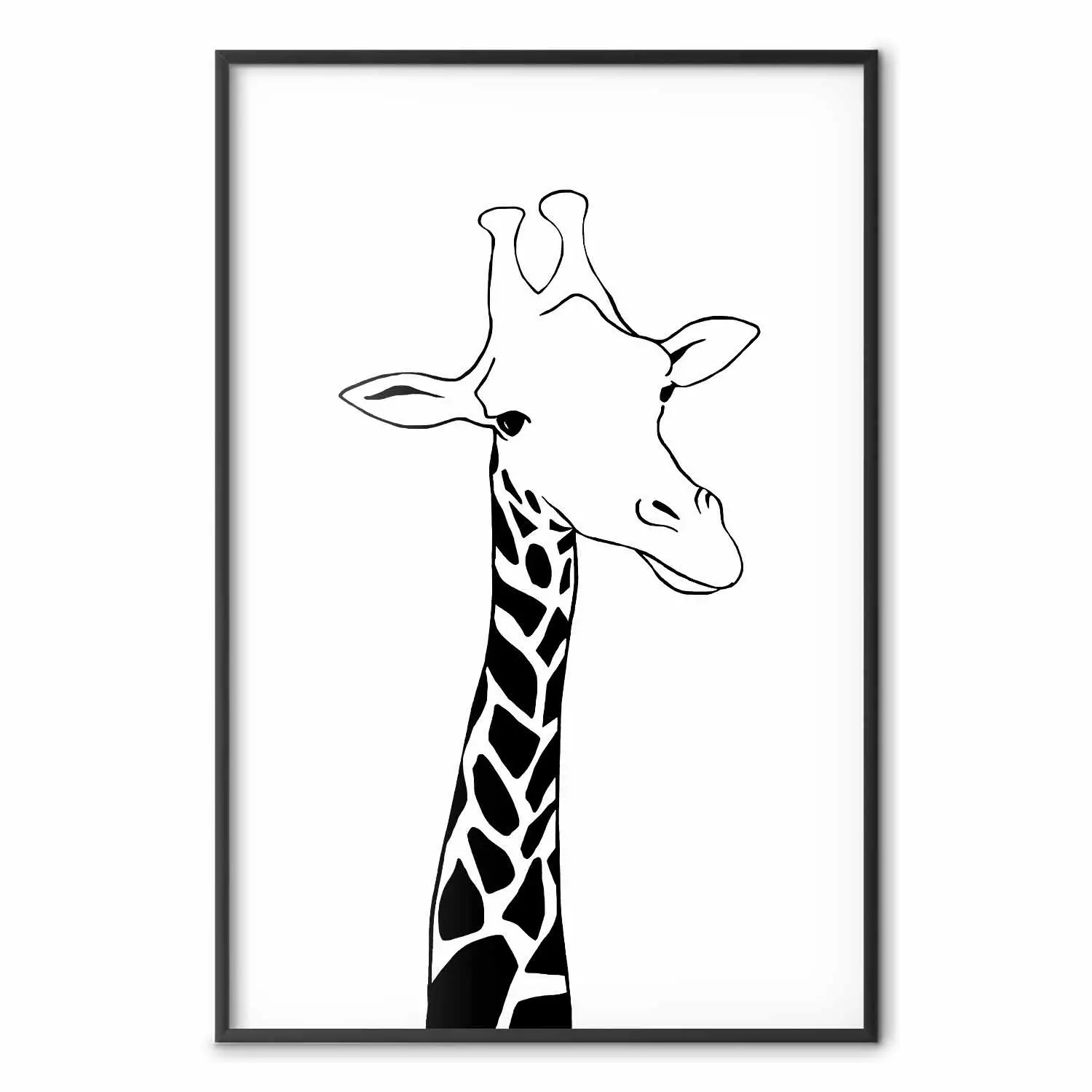 how to draw black giraffe