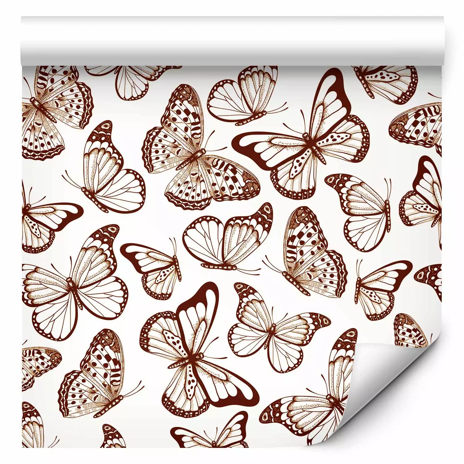 brown patterned butterfly