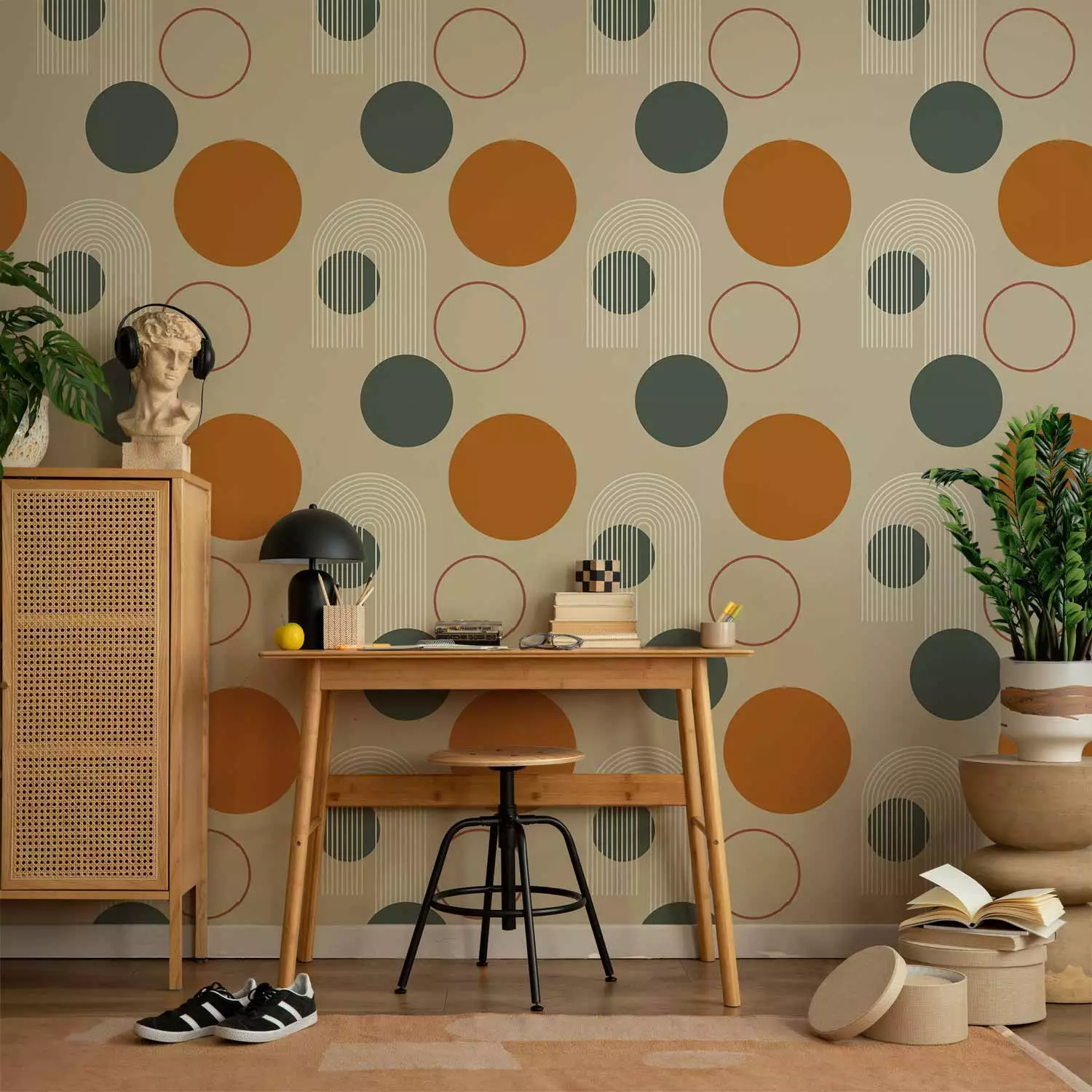 circular pattern wallpaper