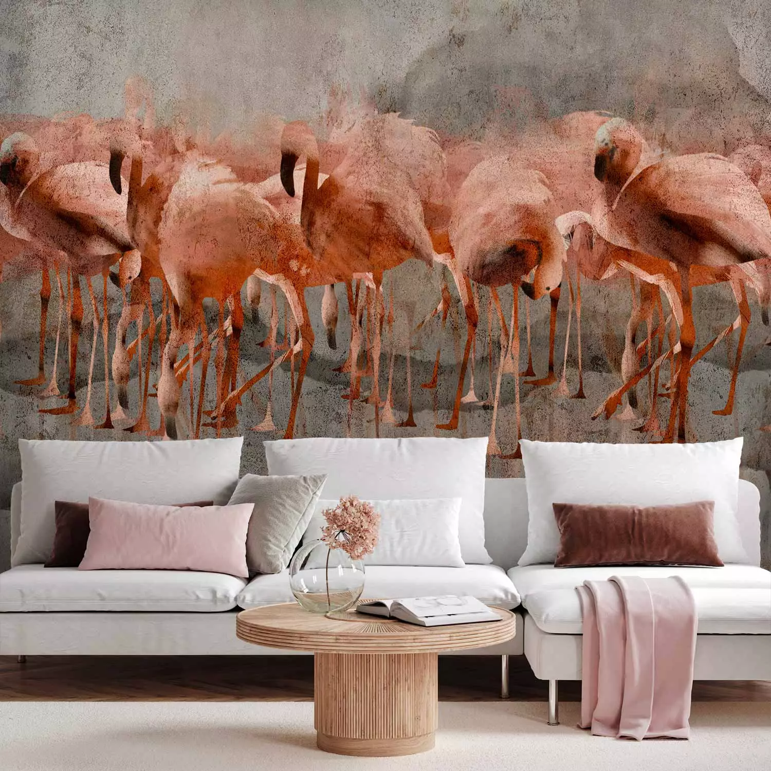 flamingos wallpaper background