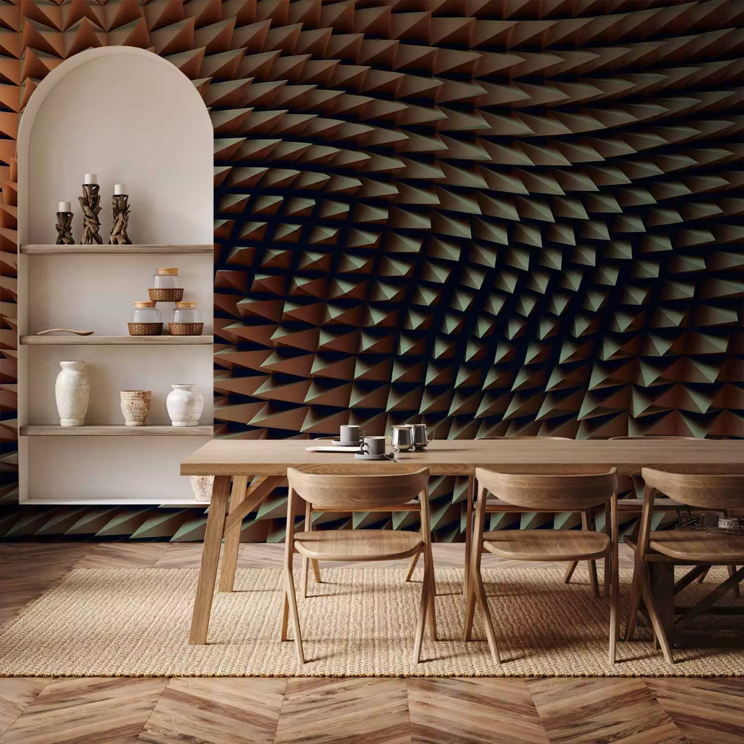 simulated texture in interior design