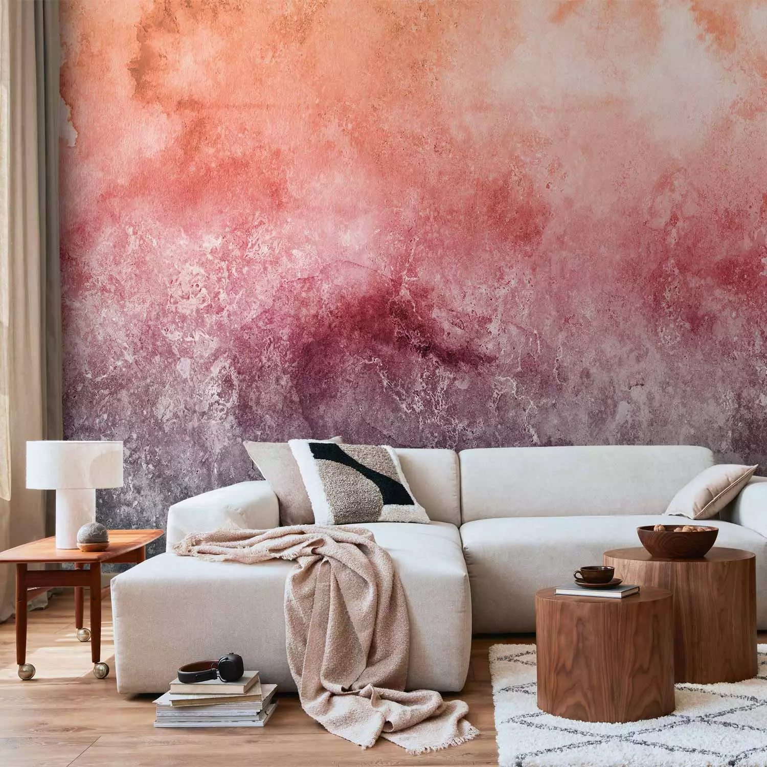 ombre wall mural