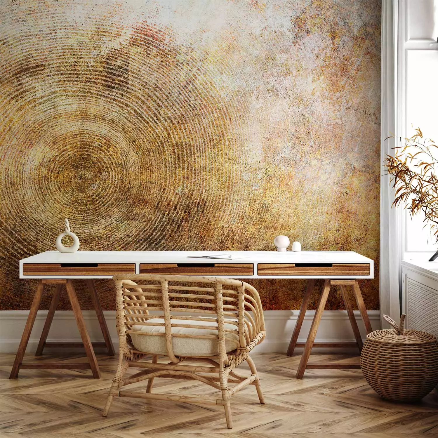 bronze tree wallpaper