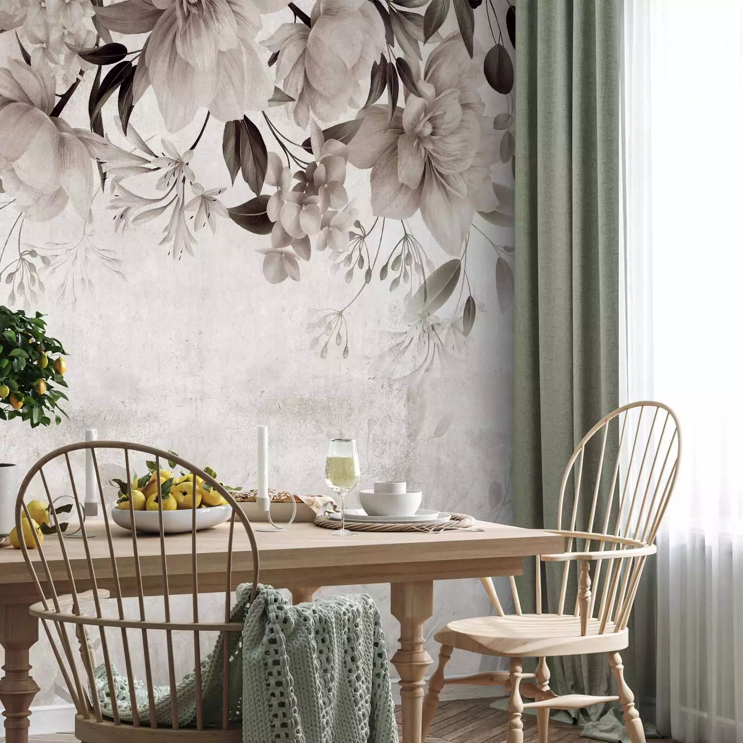 light grey flower background