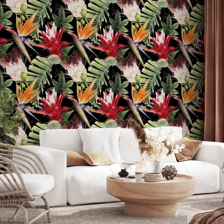 Modern Wallpaper Floristic Thicket - bimago