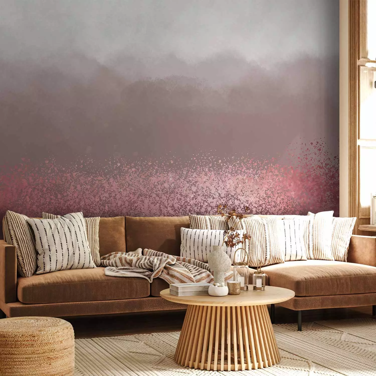 ombre wall mural