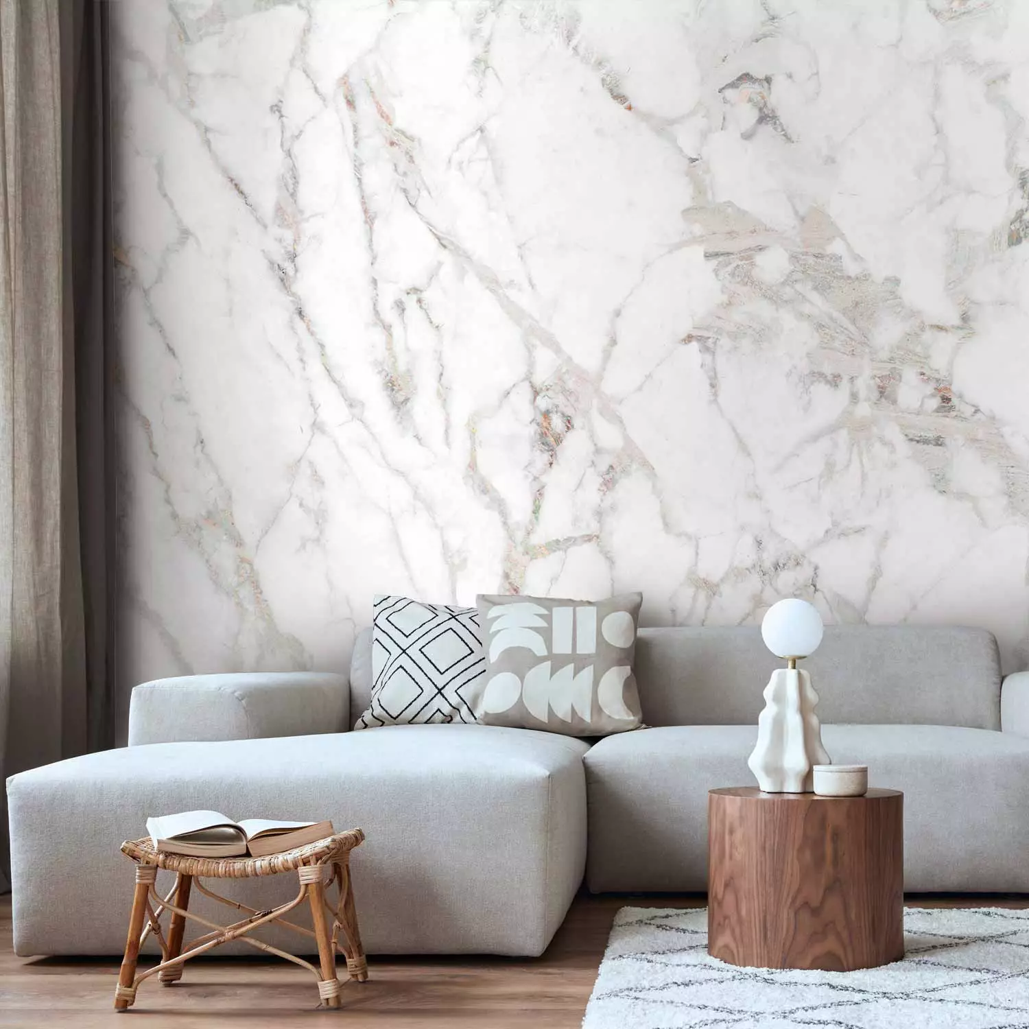 white marble stone wall