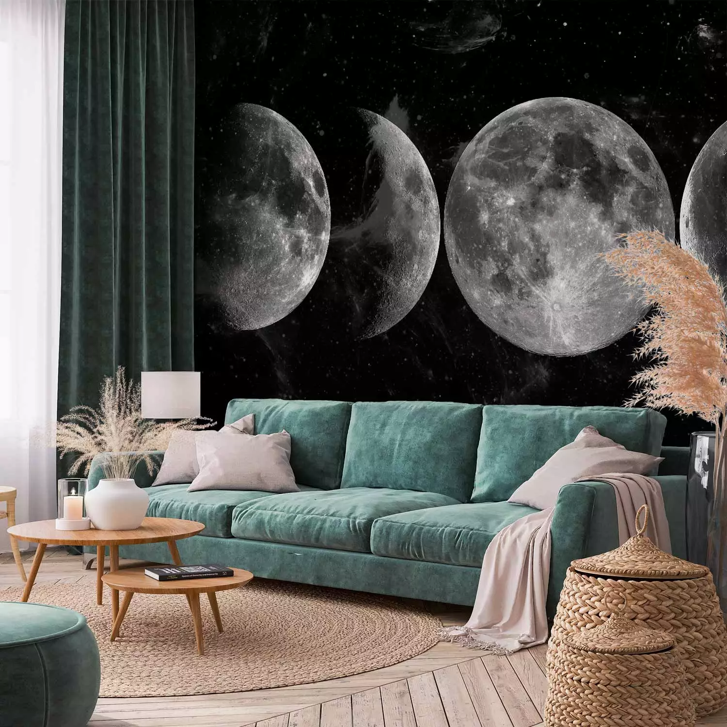 moon phases wallpaper