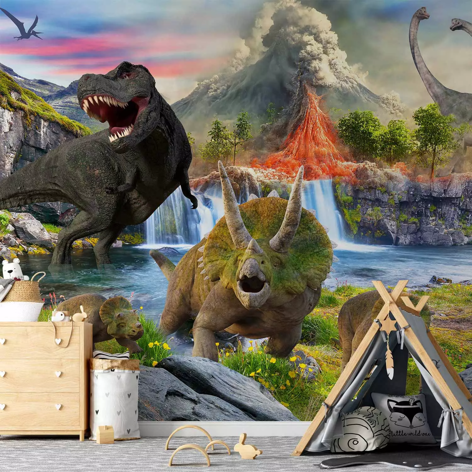 dinosaur background realistic