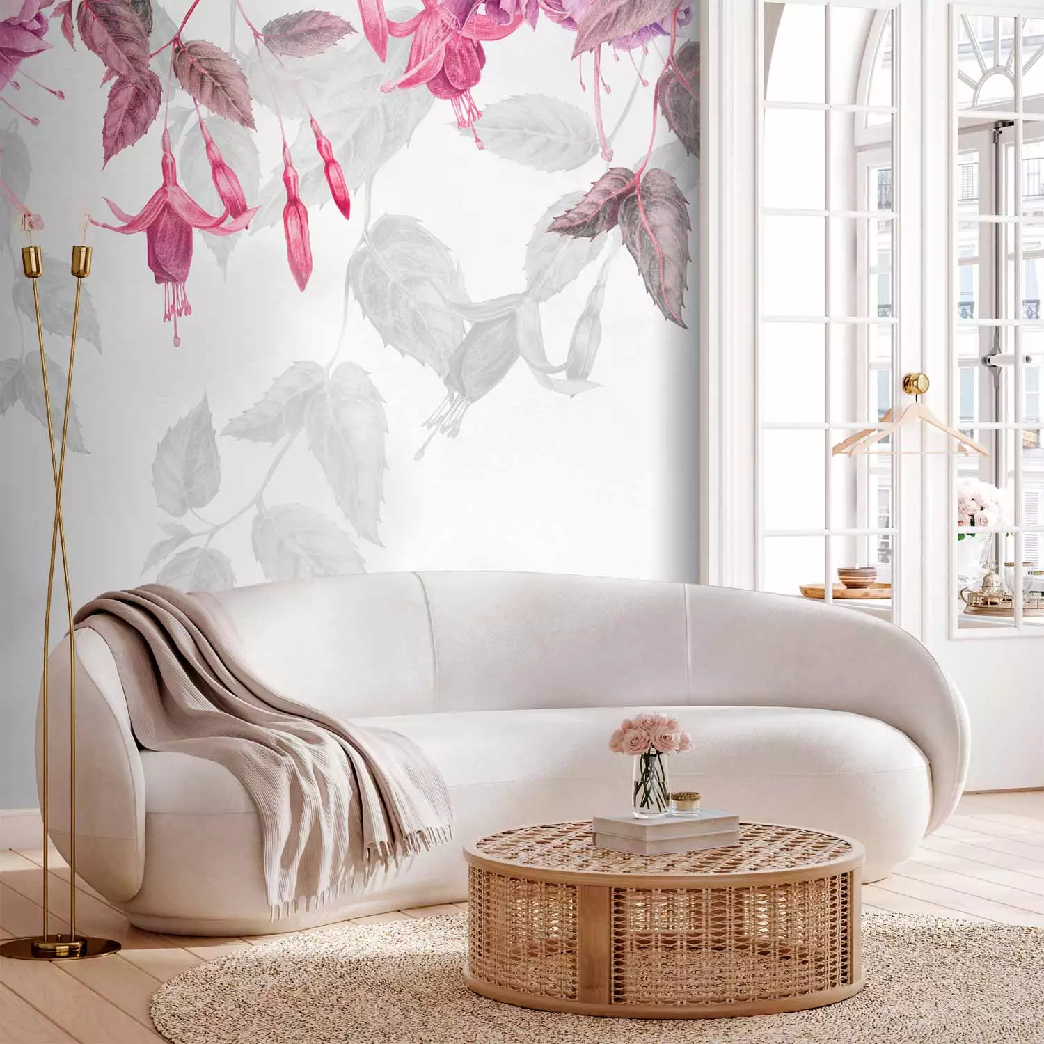 fuchsia flowers background