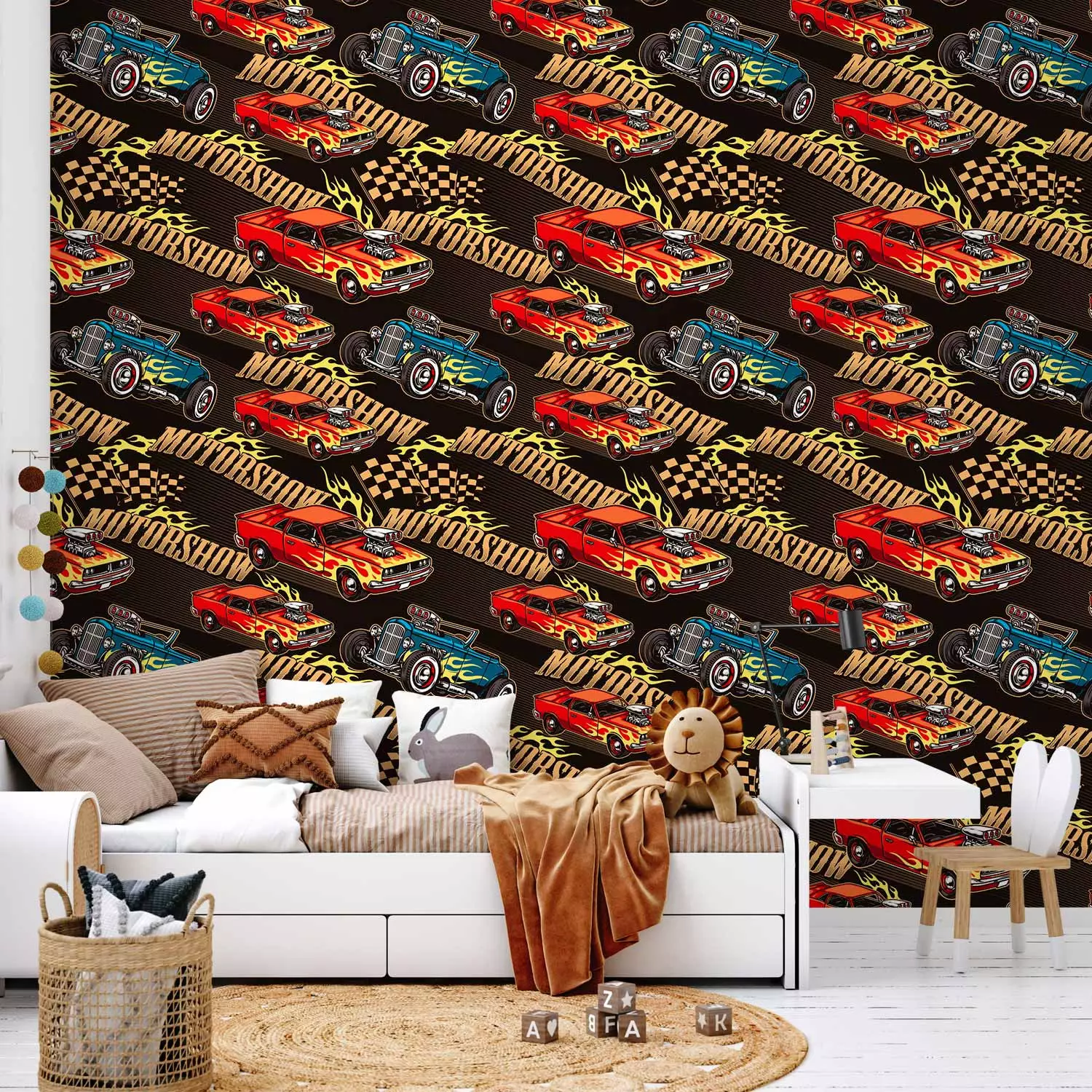 Wallpaper for boys room store