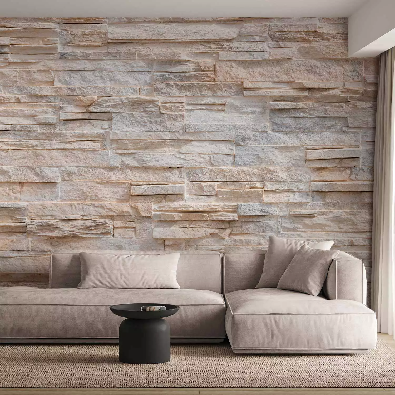dining room stone wall ideas