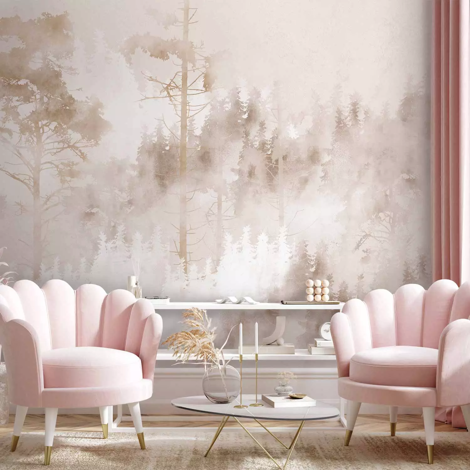 feature wallpaper trees