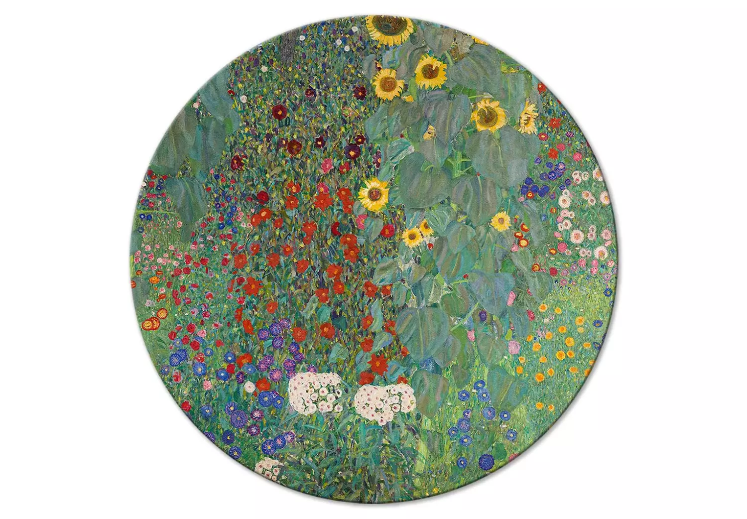 gustav klimt flowers canvas