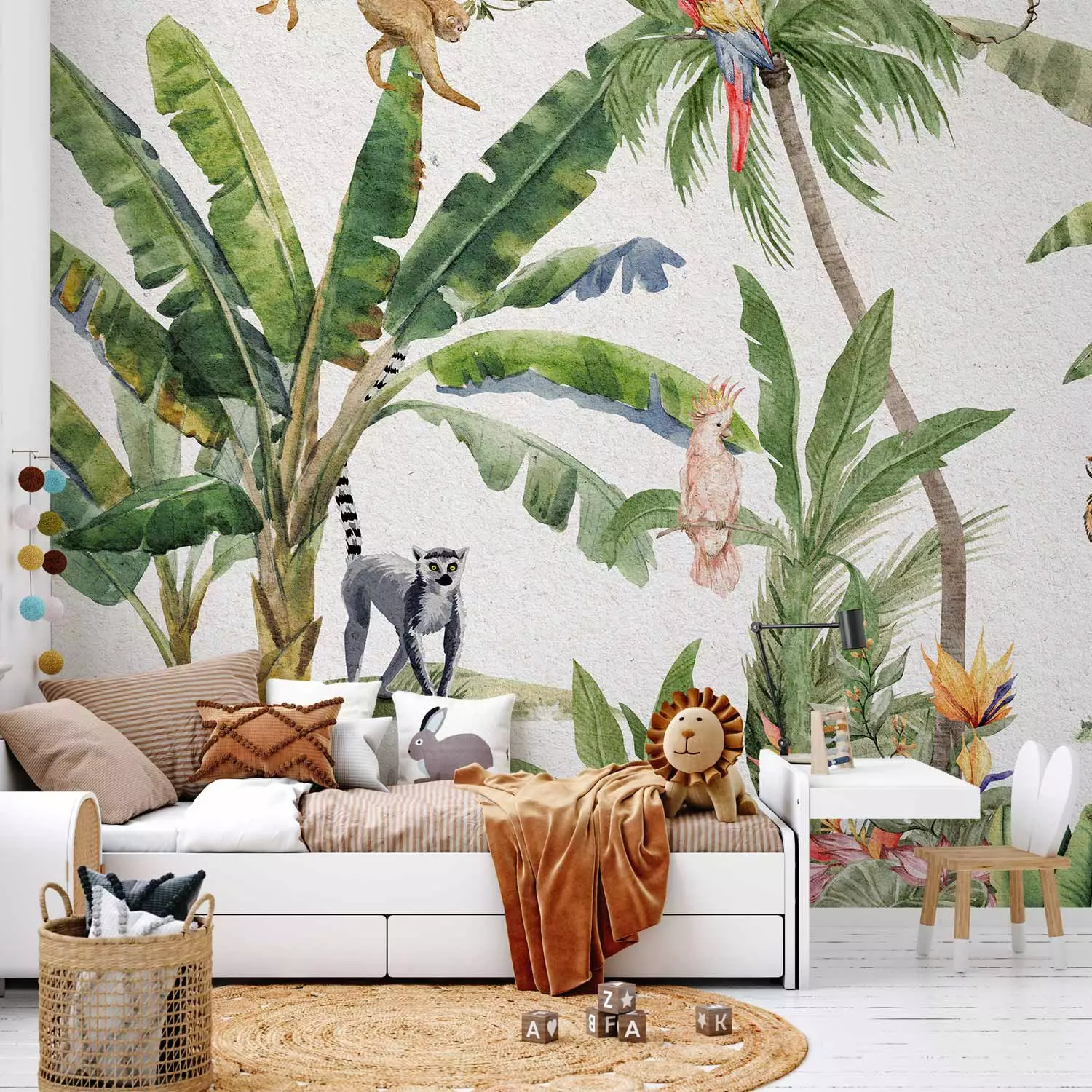 jungle theme mural