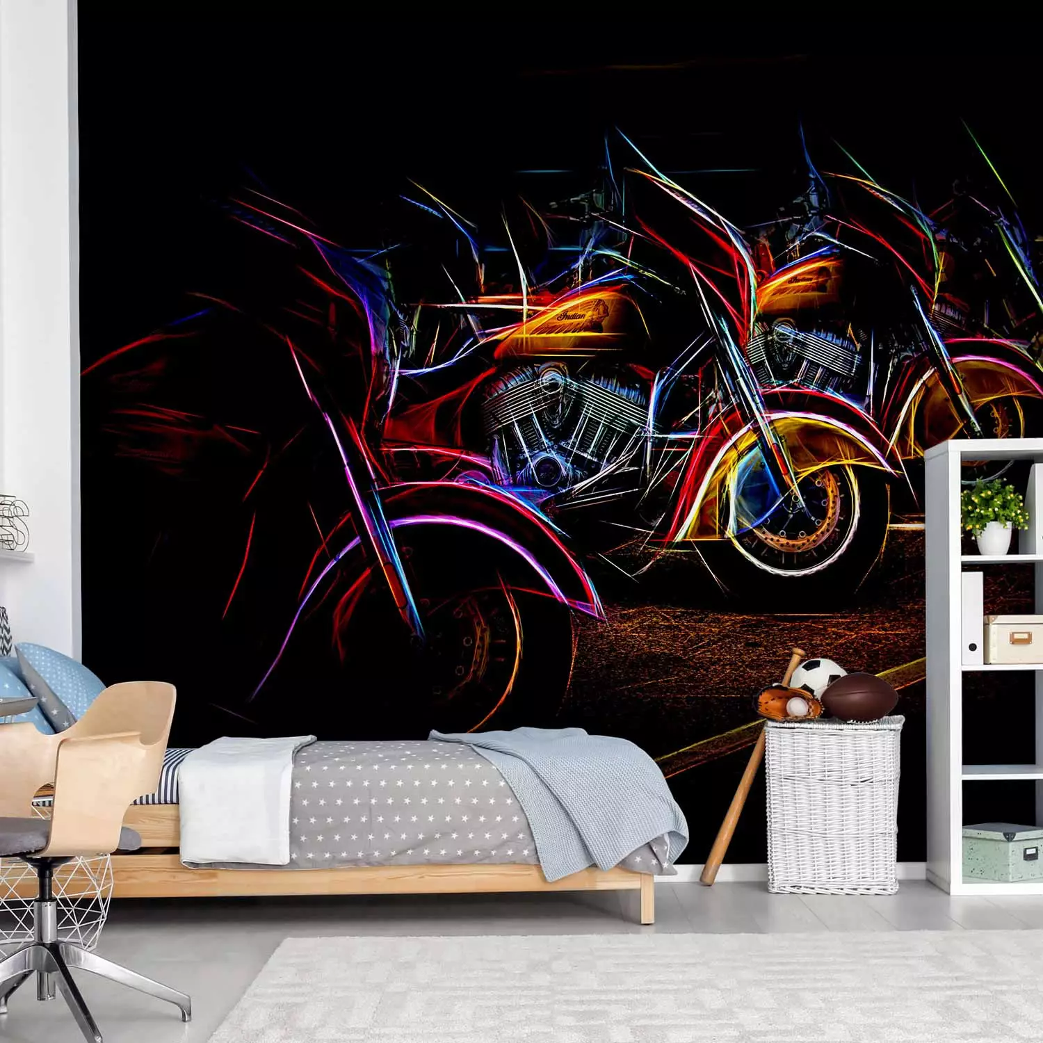 cool wall motorcycle