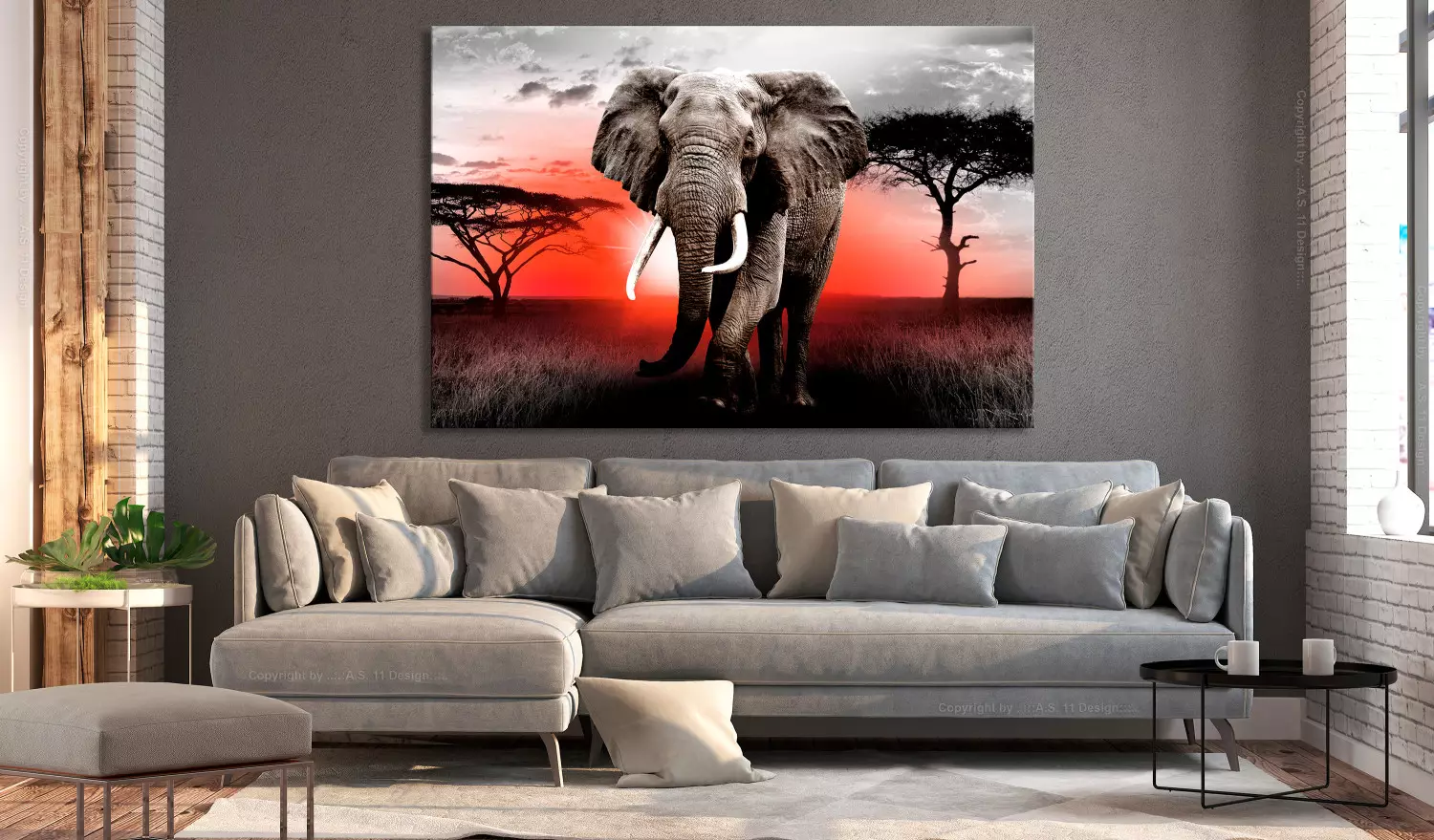large elephant canvas
