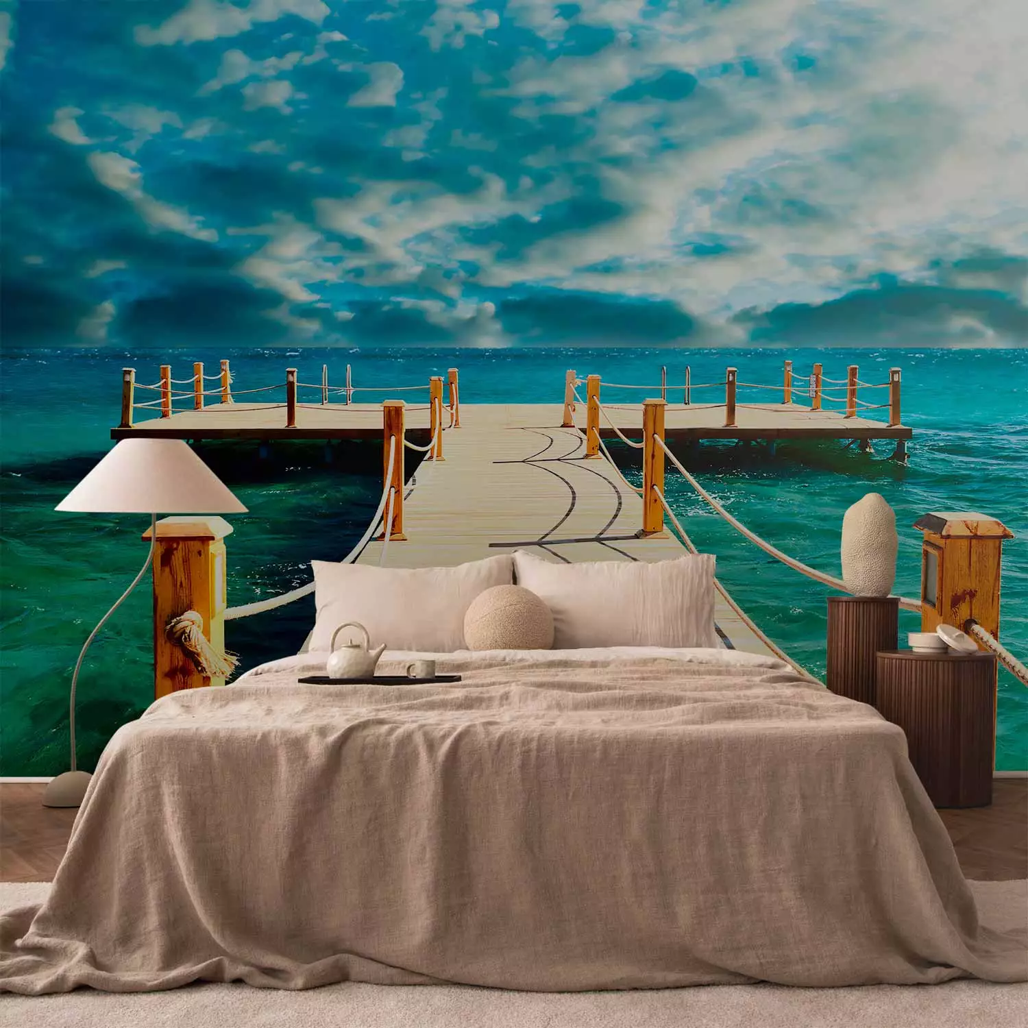 ocean bridge wallpaper