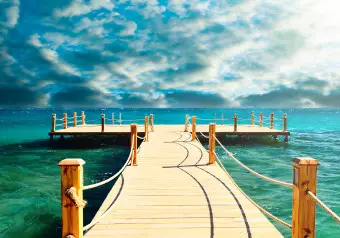 ocean bridge wallpaper