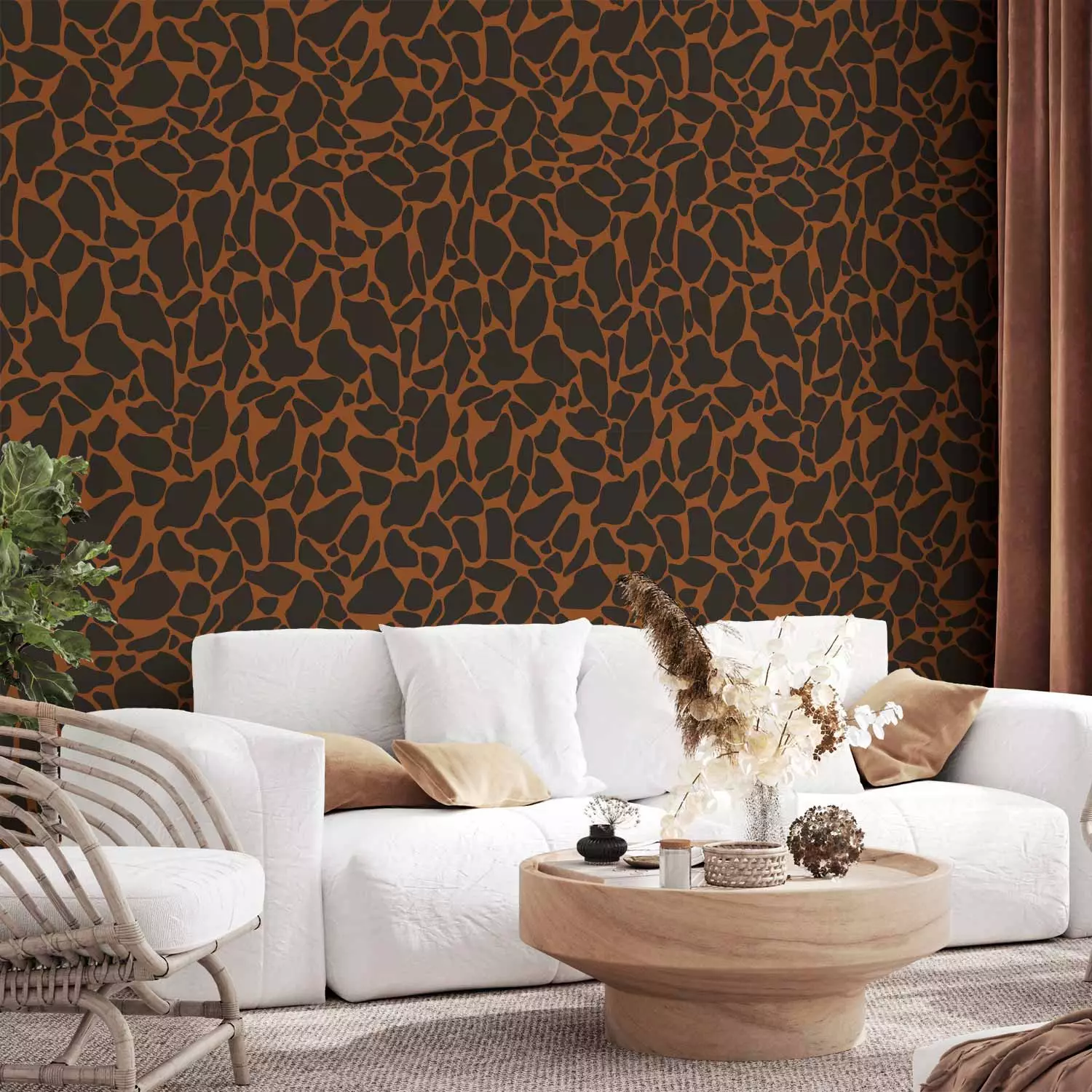 giraffe pattern wallpaper