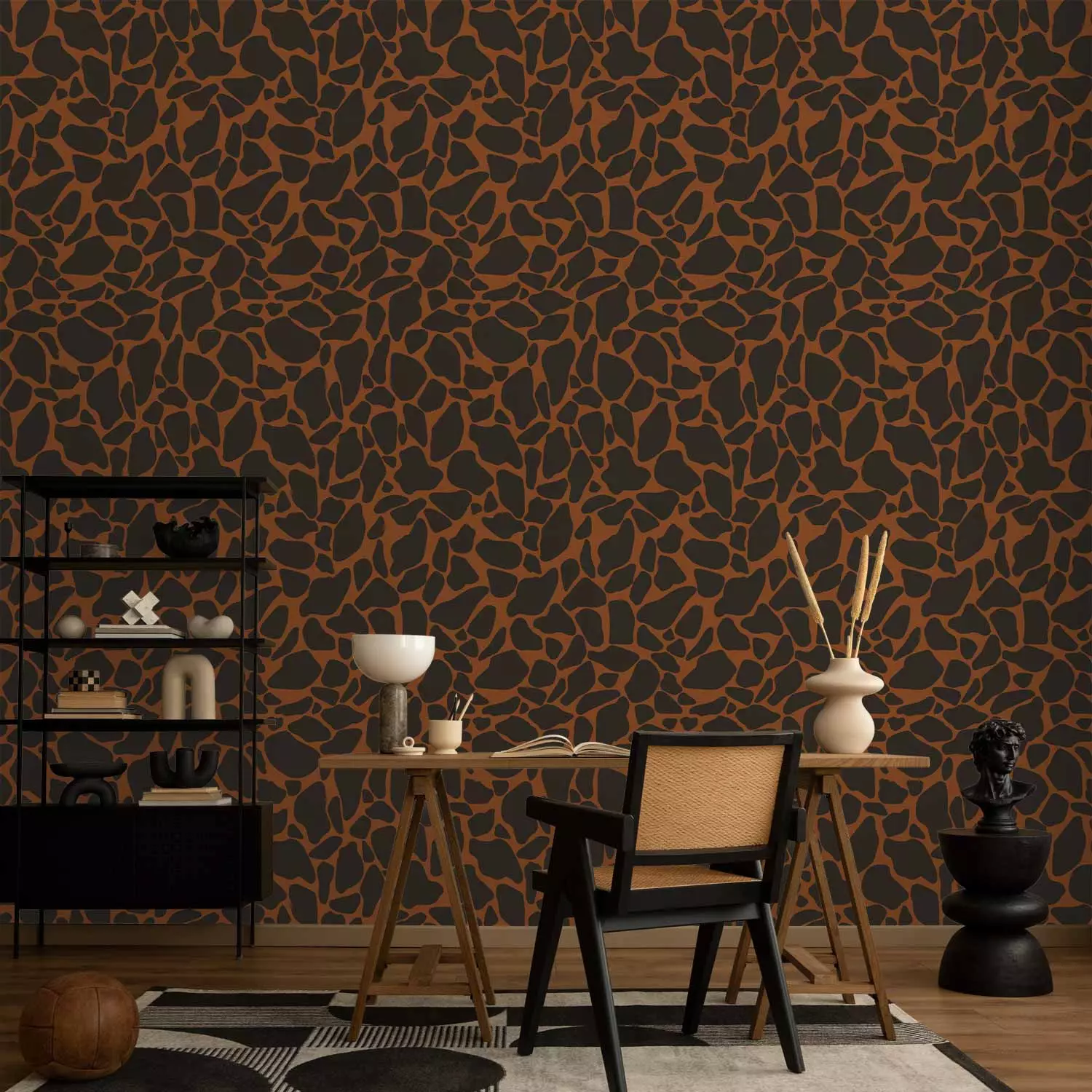 giraffe pattern wallpaper