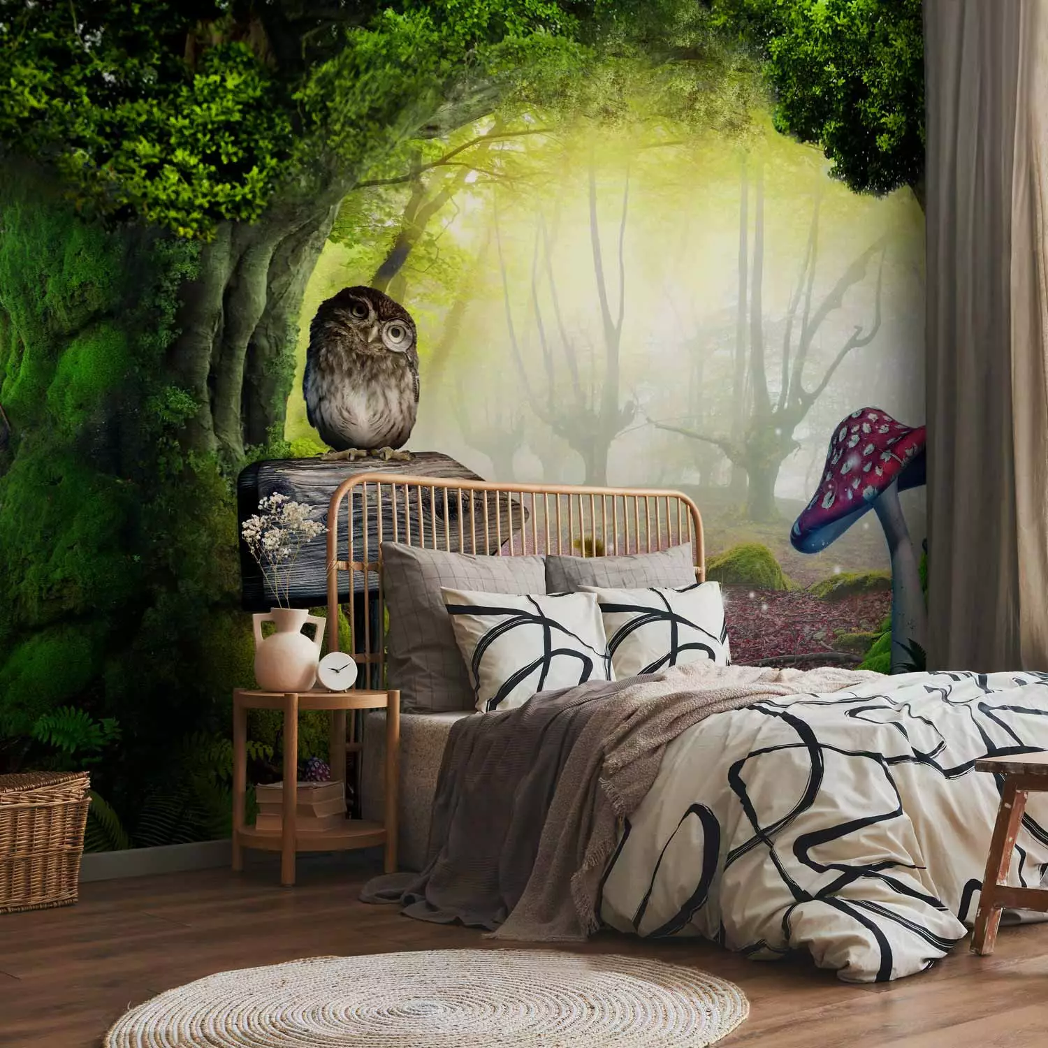 magic forest mural wallpaper
