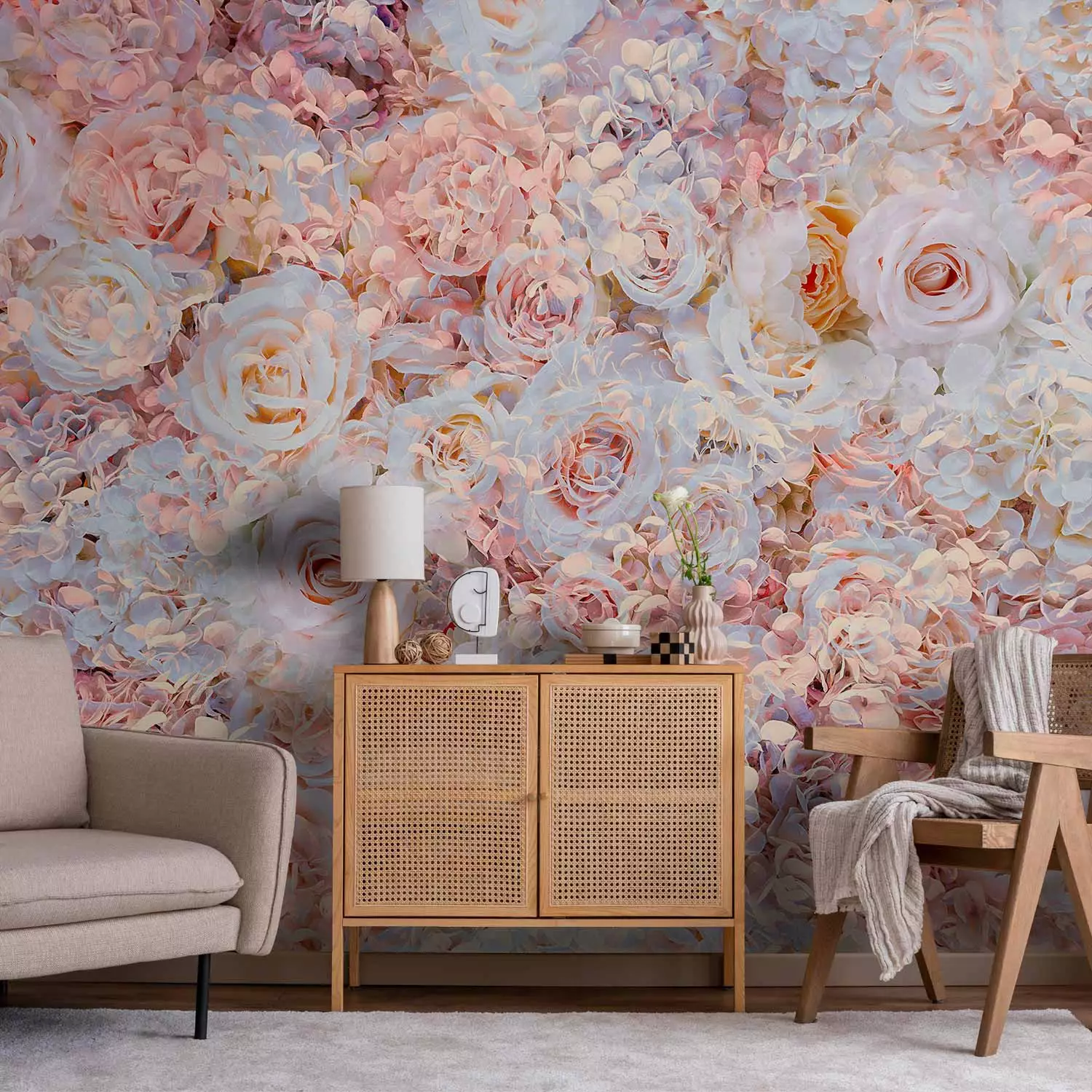 flower wall wallpaper