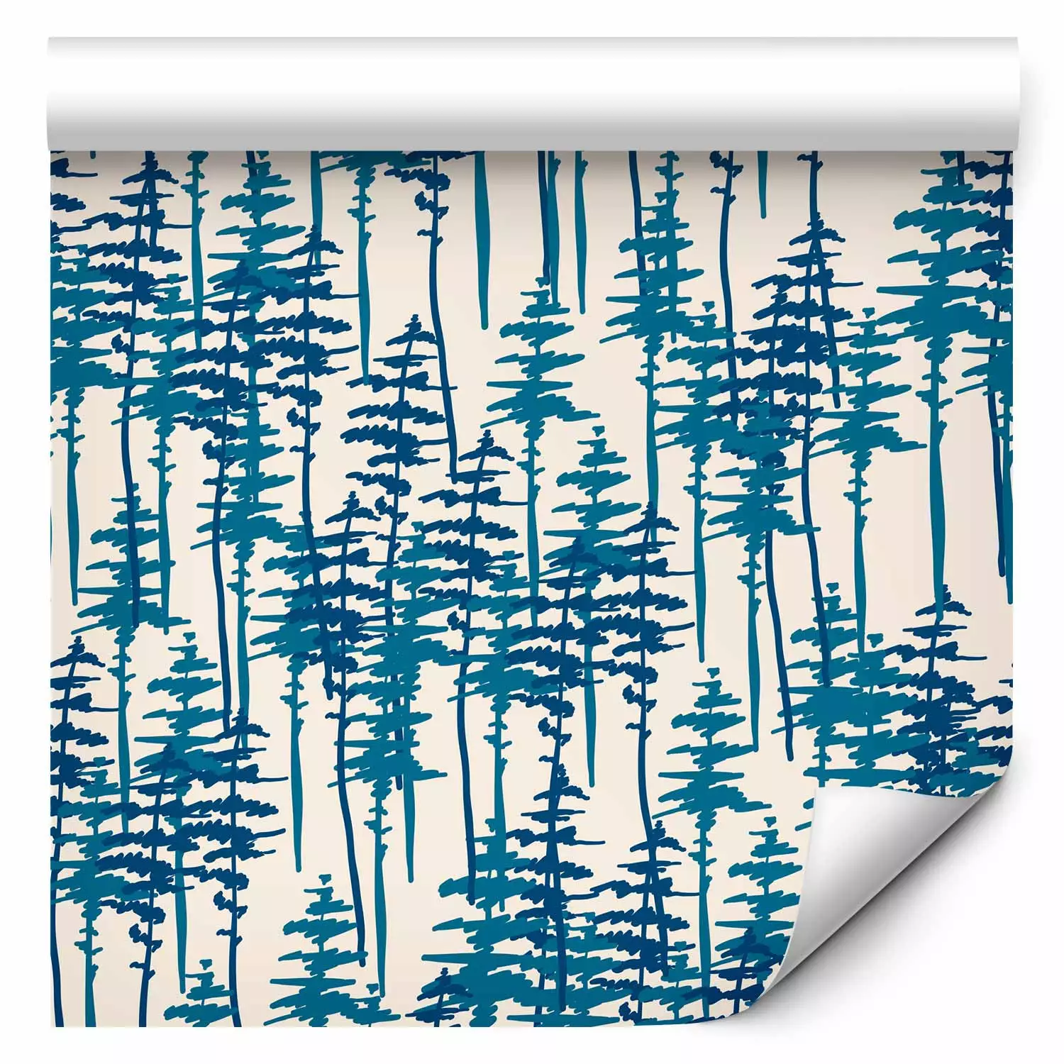 navy wallpaper trees