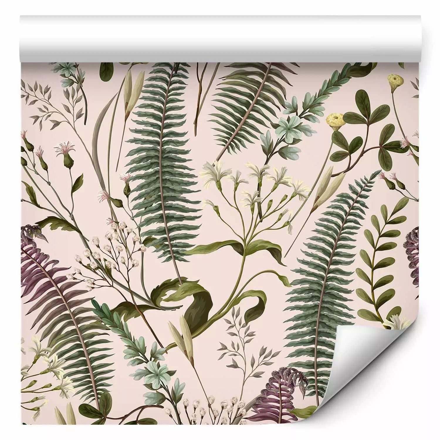 subtle leaf wallpaper