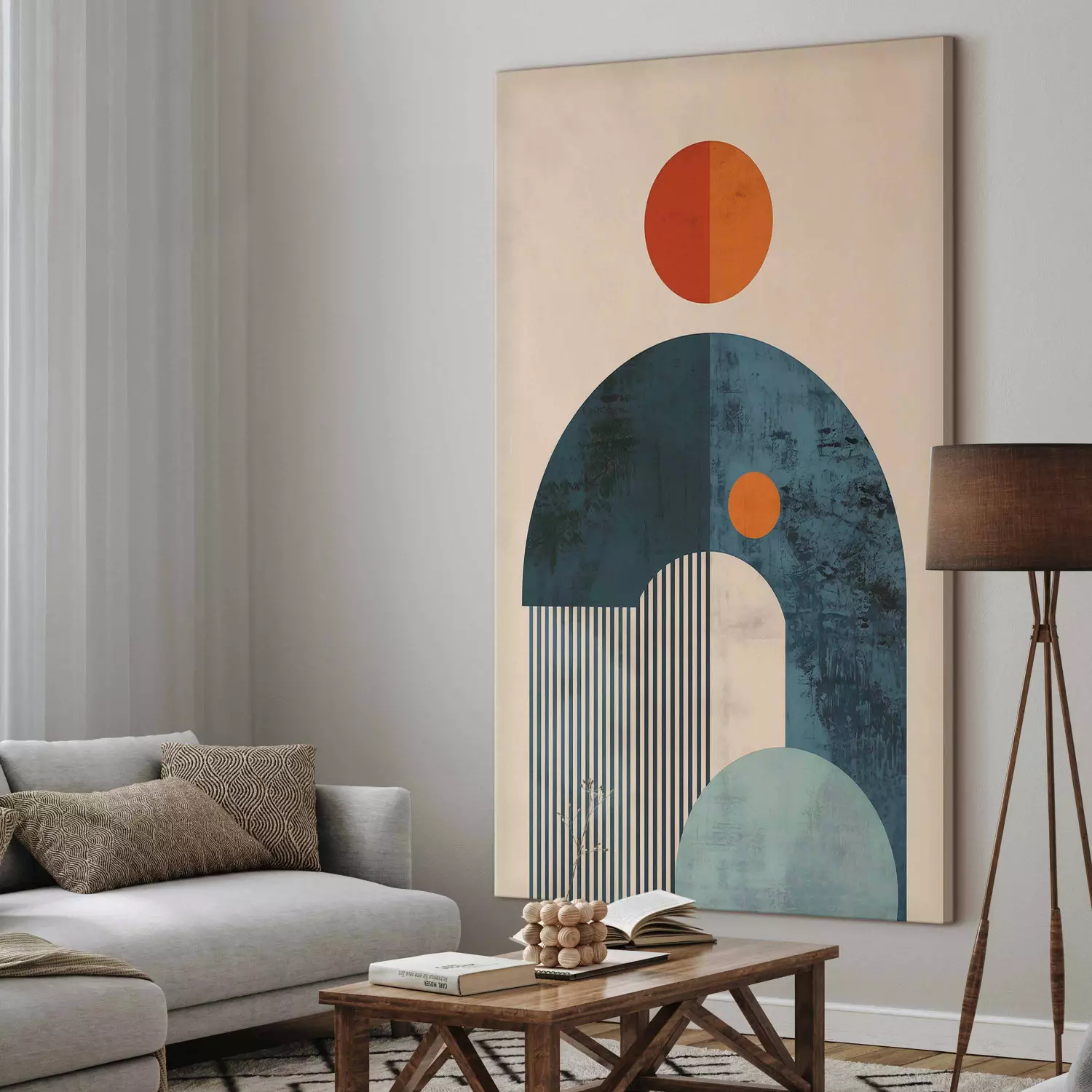 vertical lines wall art
