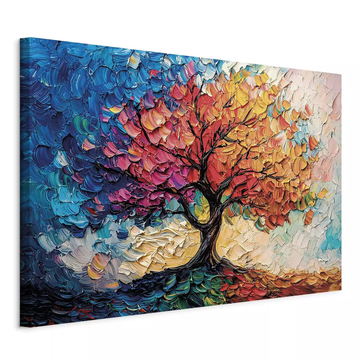 colourful tree prints