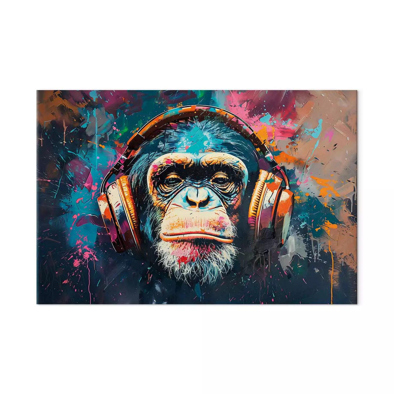 colourful monkey print
