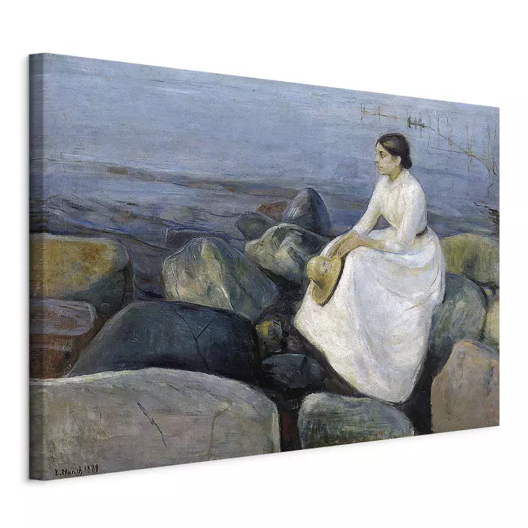 Art Reproduction Edvard Munch - Summer night, Inger on the beach - bimago