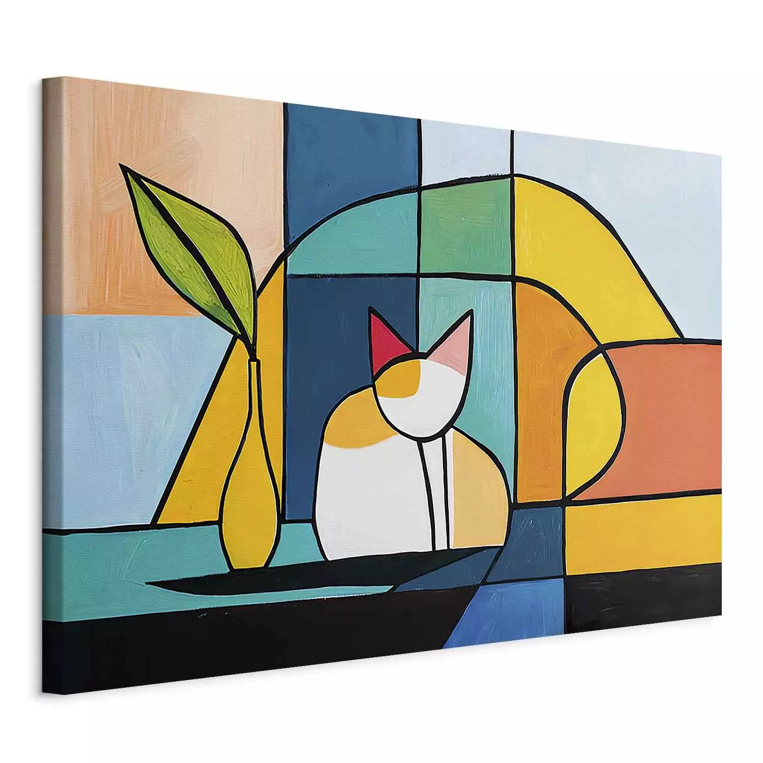 easy cubism cat