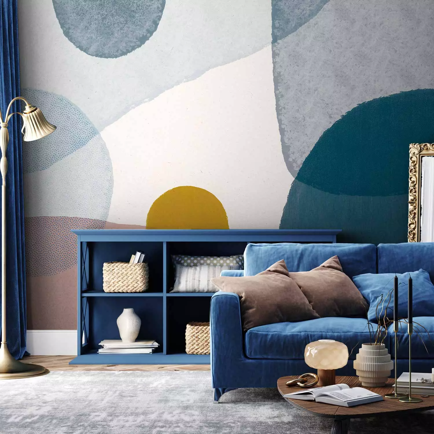 round shape design wall