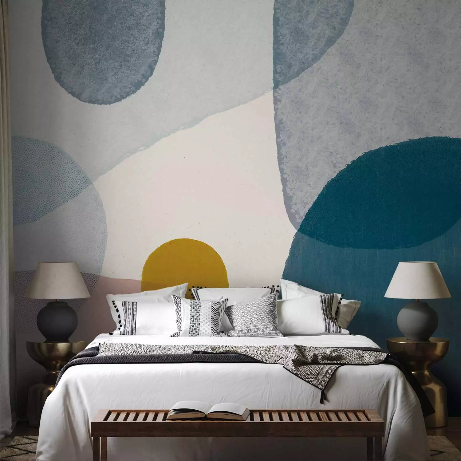 round shape design wall