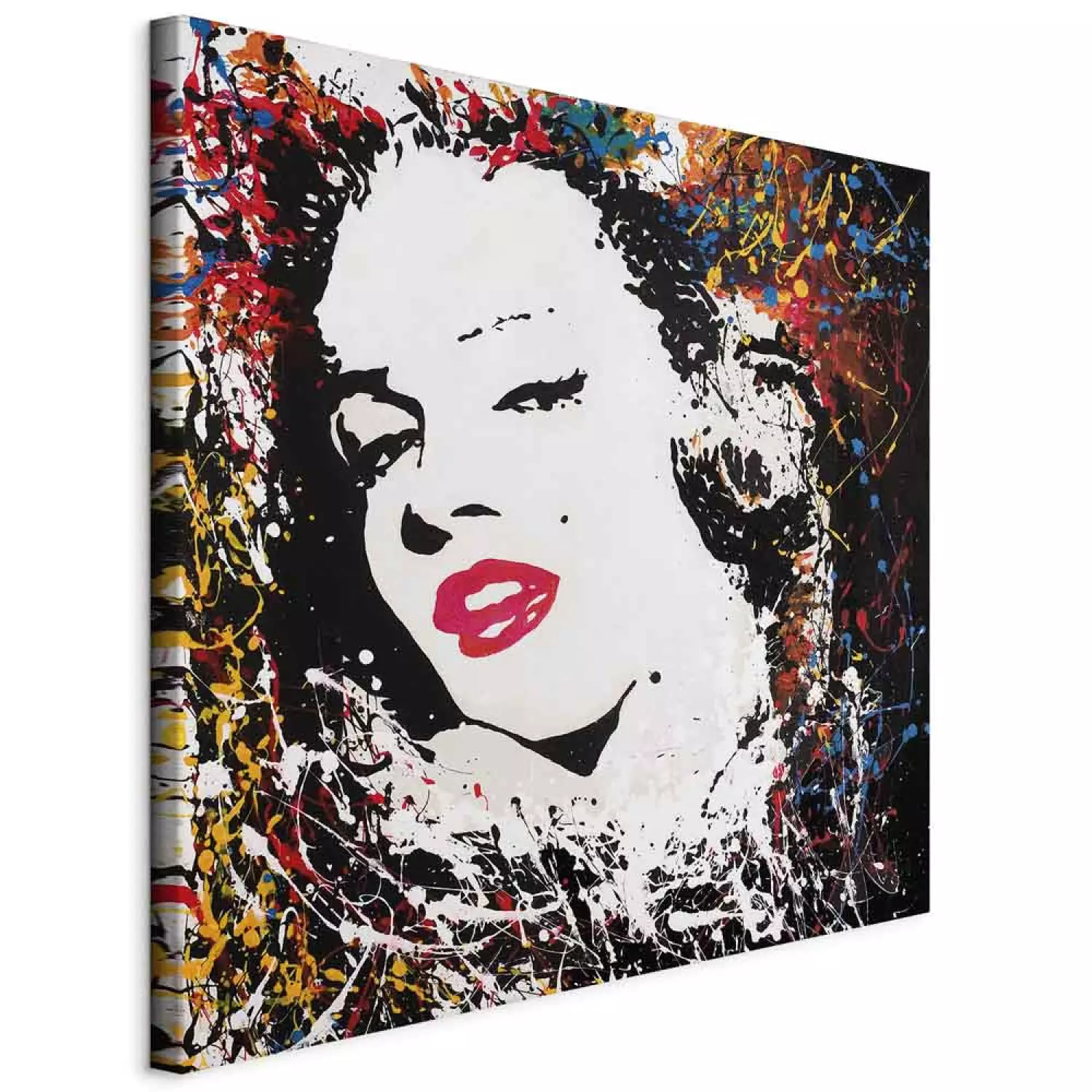 black and white with pop of color artists