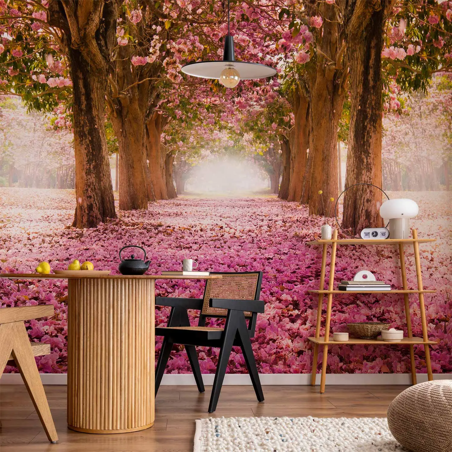 Wall Mural Pink grove - bimago